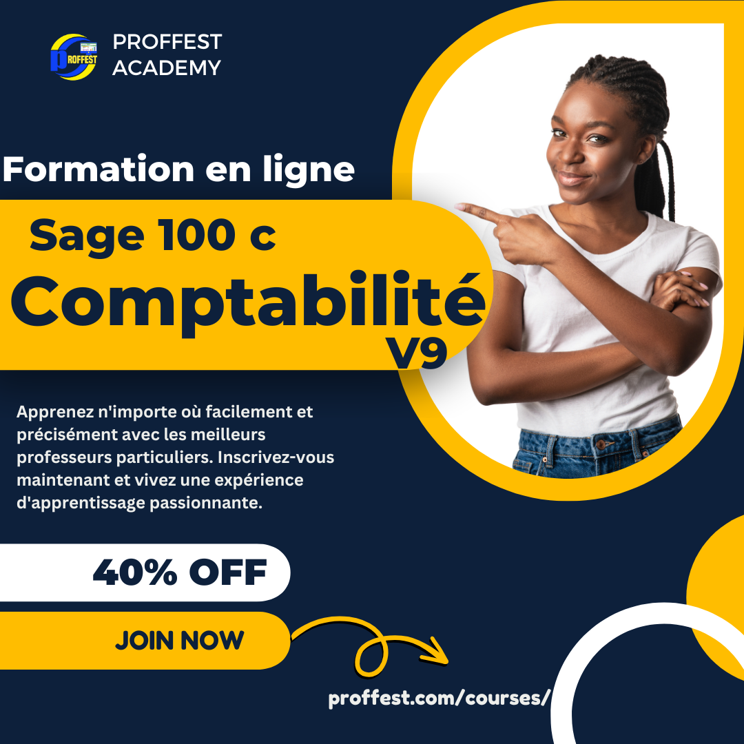SAGE 100c COMPTABILITÉ V9 - PROFFEST- Accounting Services in Cameroon